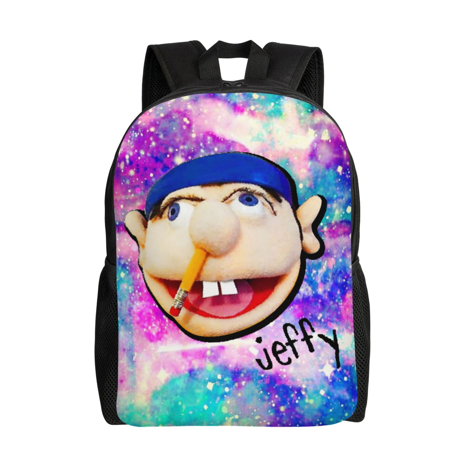 SML Jeffy Puppet Backpack Laptop School Bag Student Satchel Lightweight ...