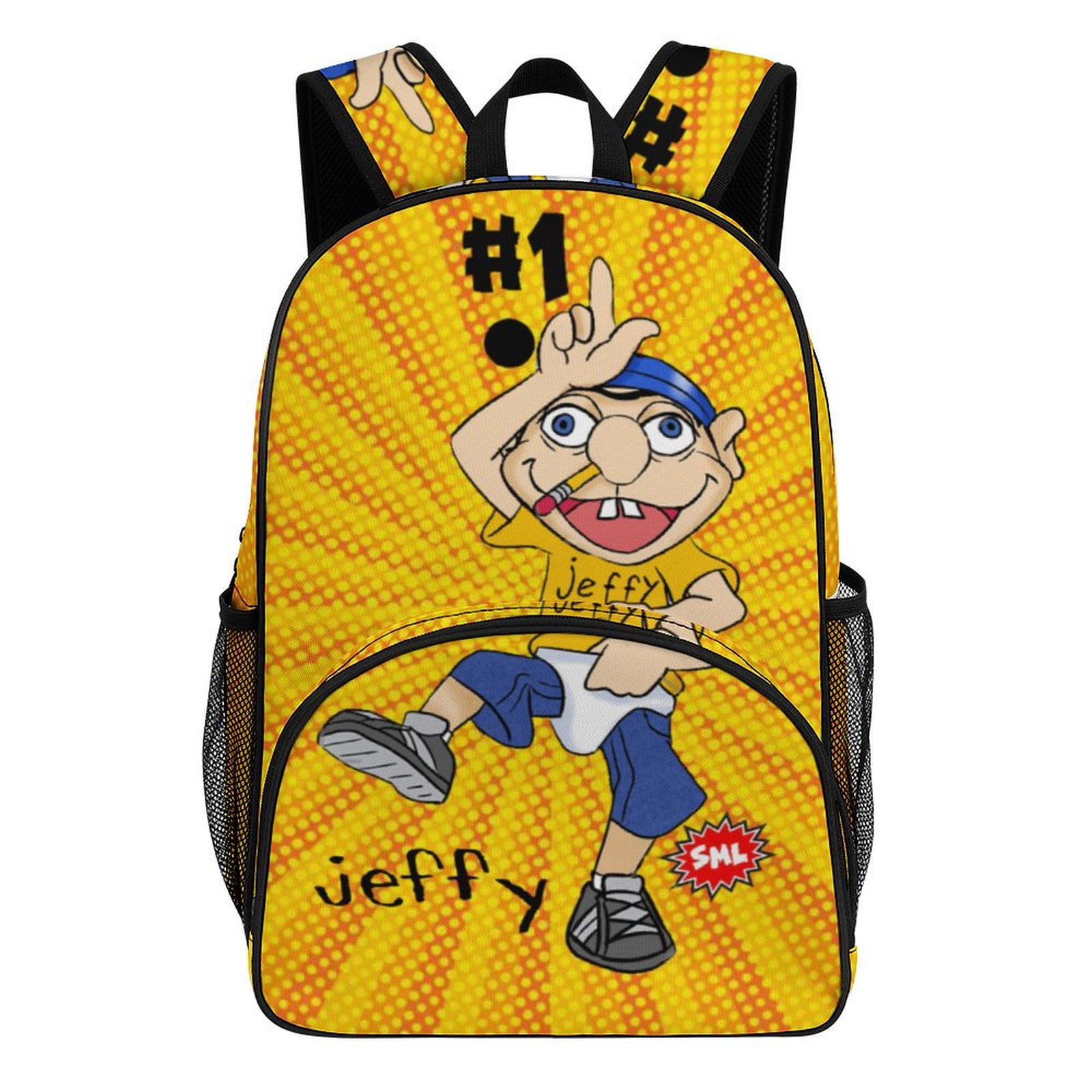 SML Jeffy Puppet Laptop Backpack Daypack Student Schoolbag Bookbag ...