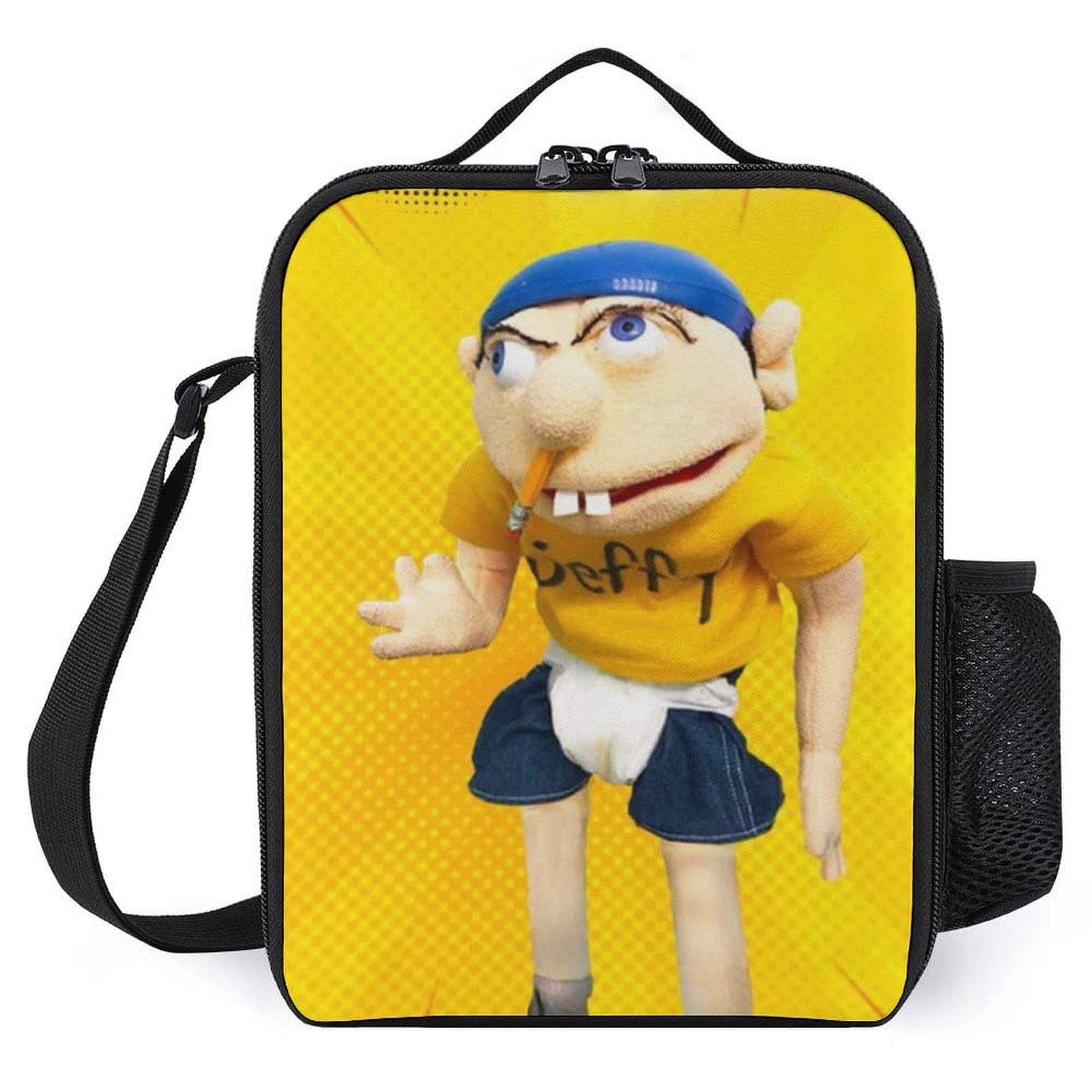SML Jeffy Puppet Lunch Bag Portable Thermal Insulation And Cold ...