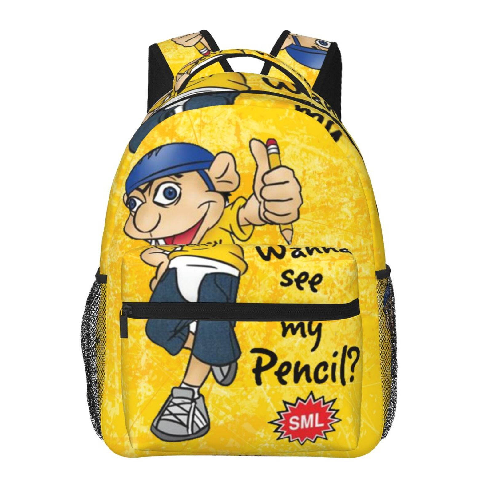 SML Jeffy Puppet Pencil Adjustable Laptop Backpack School Student Book ...