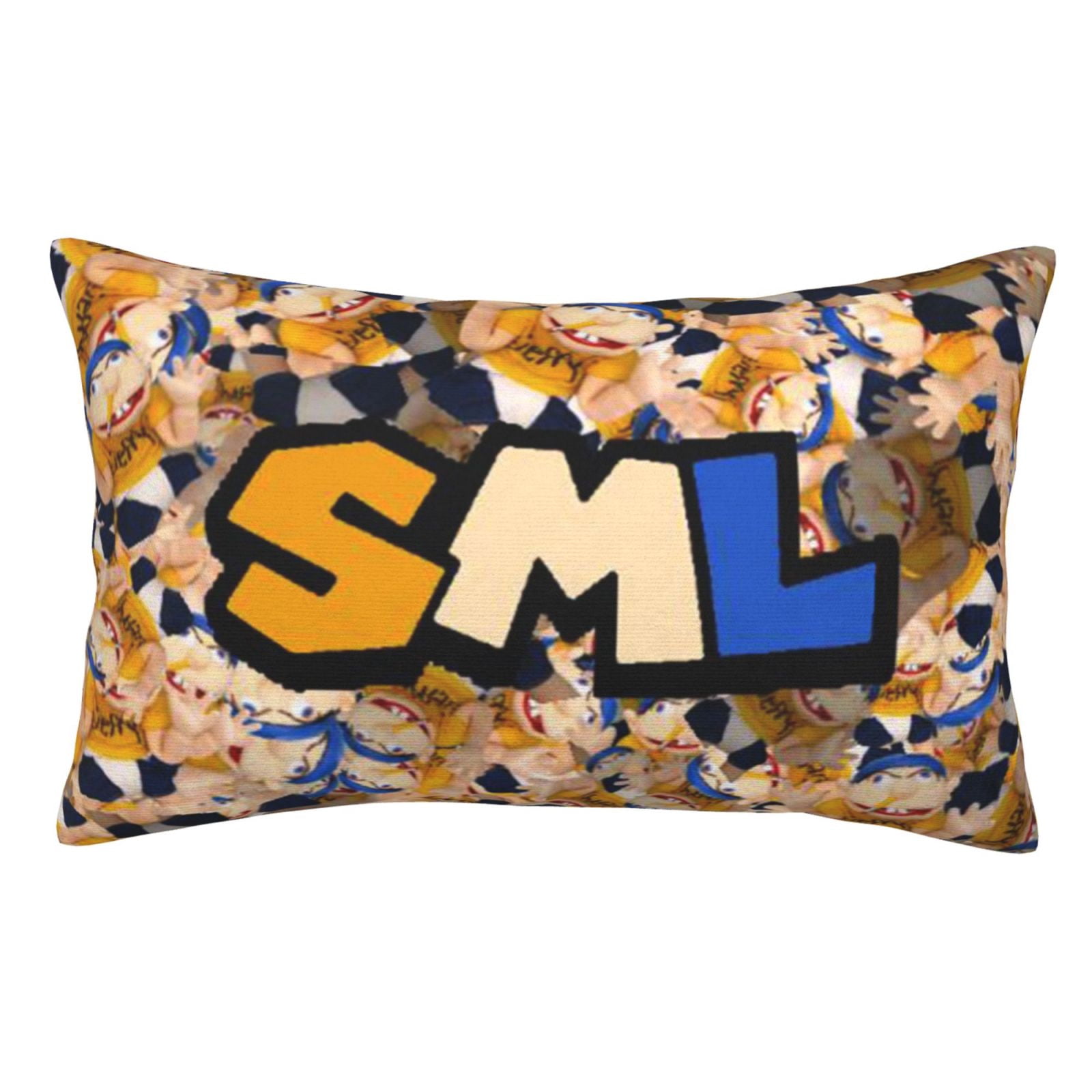SML Jeffy Puppet Pillowcase Decor Cushion Pillow Covers With Hidden ...