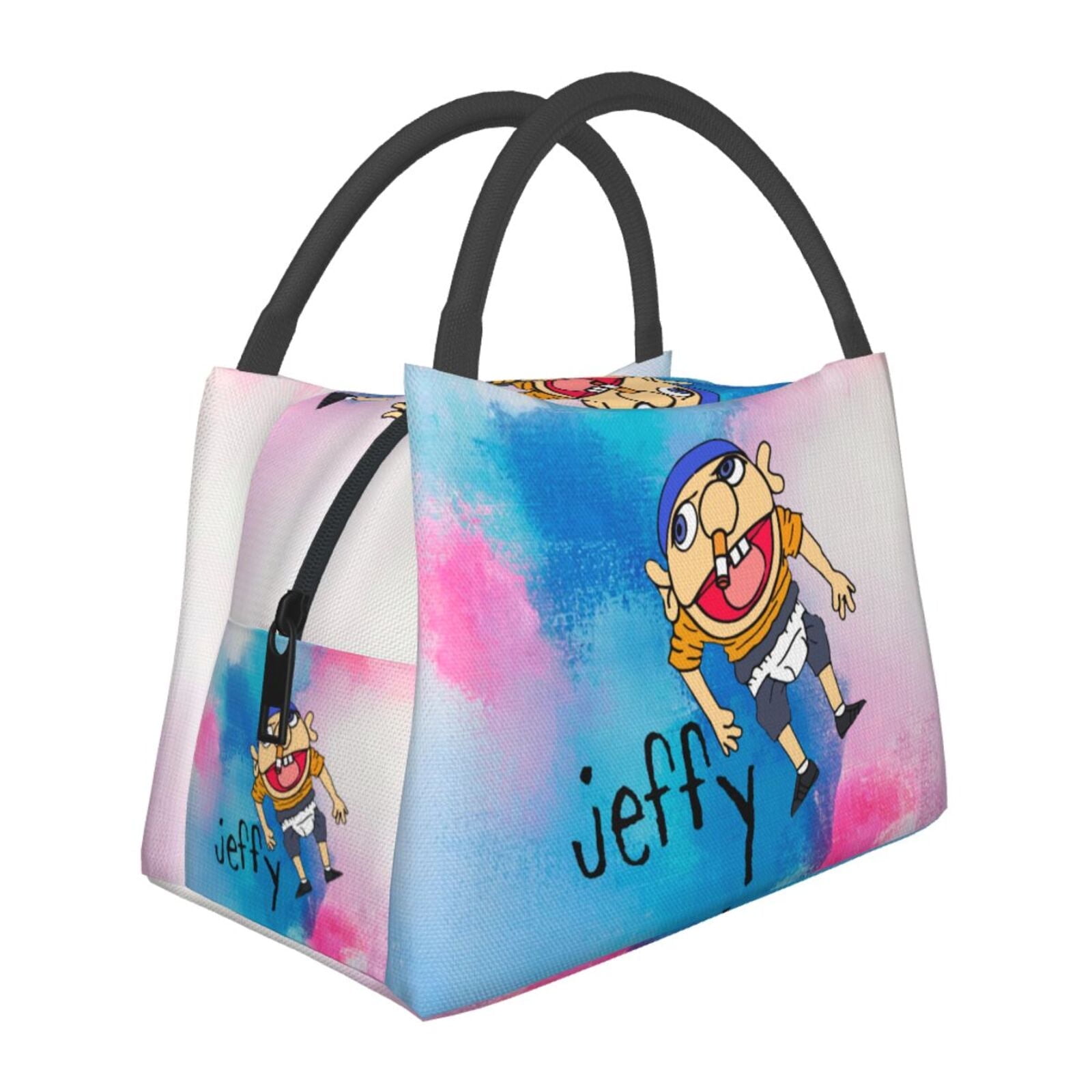 SML Jeffy Puppet Portable Lunch Bags,Thermal Insulation Bento Bag ...
