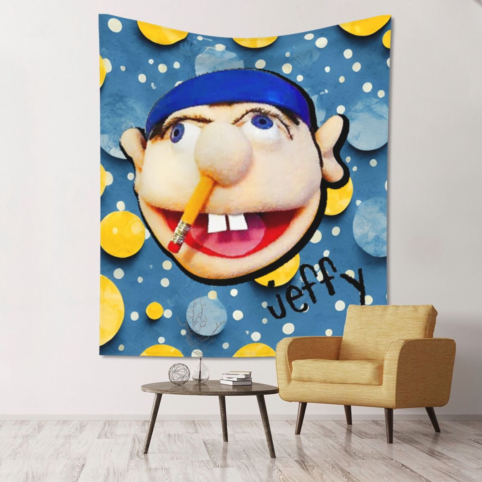 SML Jeffy Puppet Tapestry Decor Luxury Wall Hanging Tapestries For ...