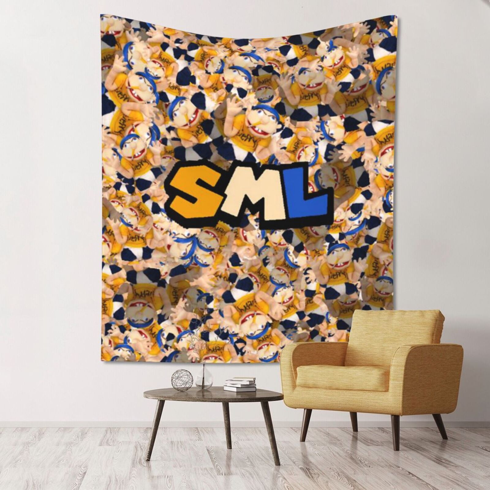 SML Jeffy Puppet Tapestry Decor Luxury Wall Hanging Tapestries For ...