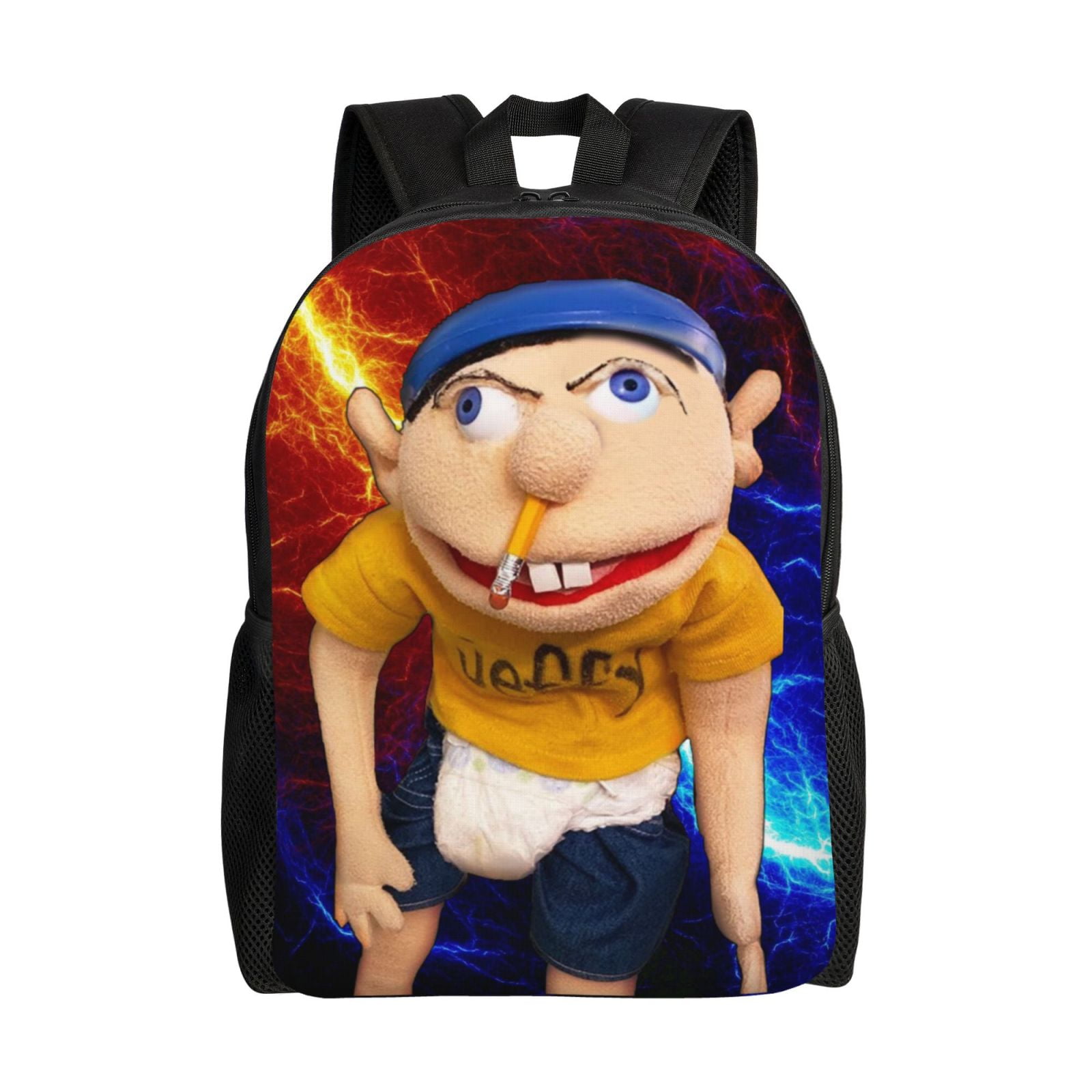 SML Jeffy Puppet Unisex Backpack Laptop School Bag College Student ...