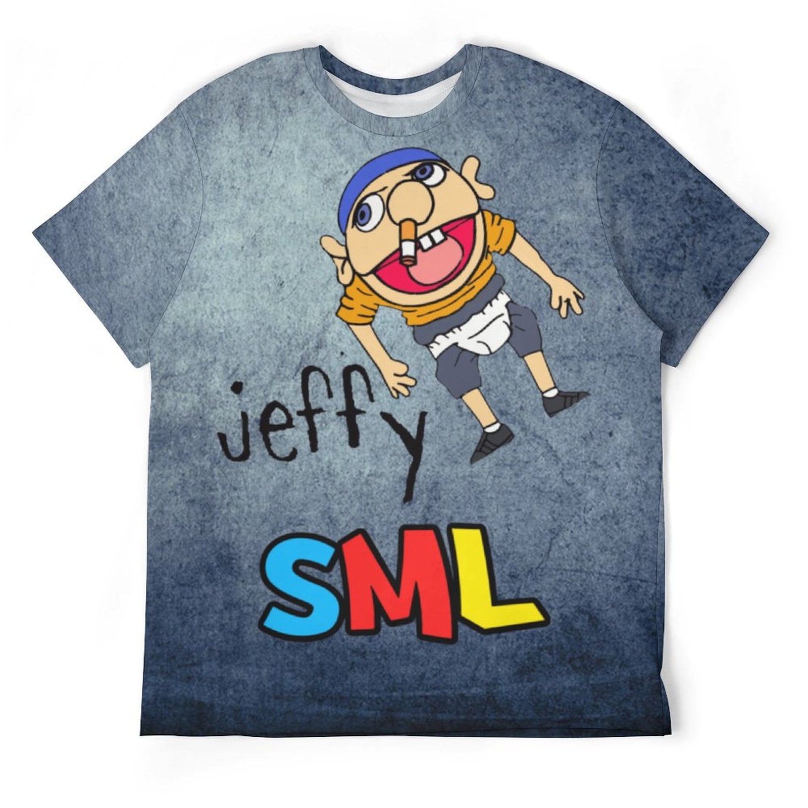 SML Jeffy Puppet Unisex Short-sleeve Shirt For Men Women Novelty 3D Print T-Shirt Soft ...