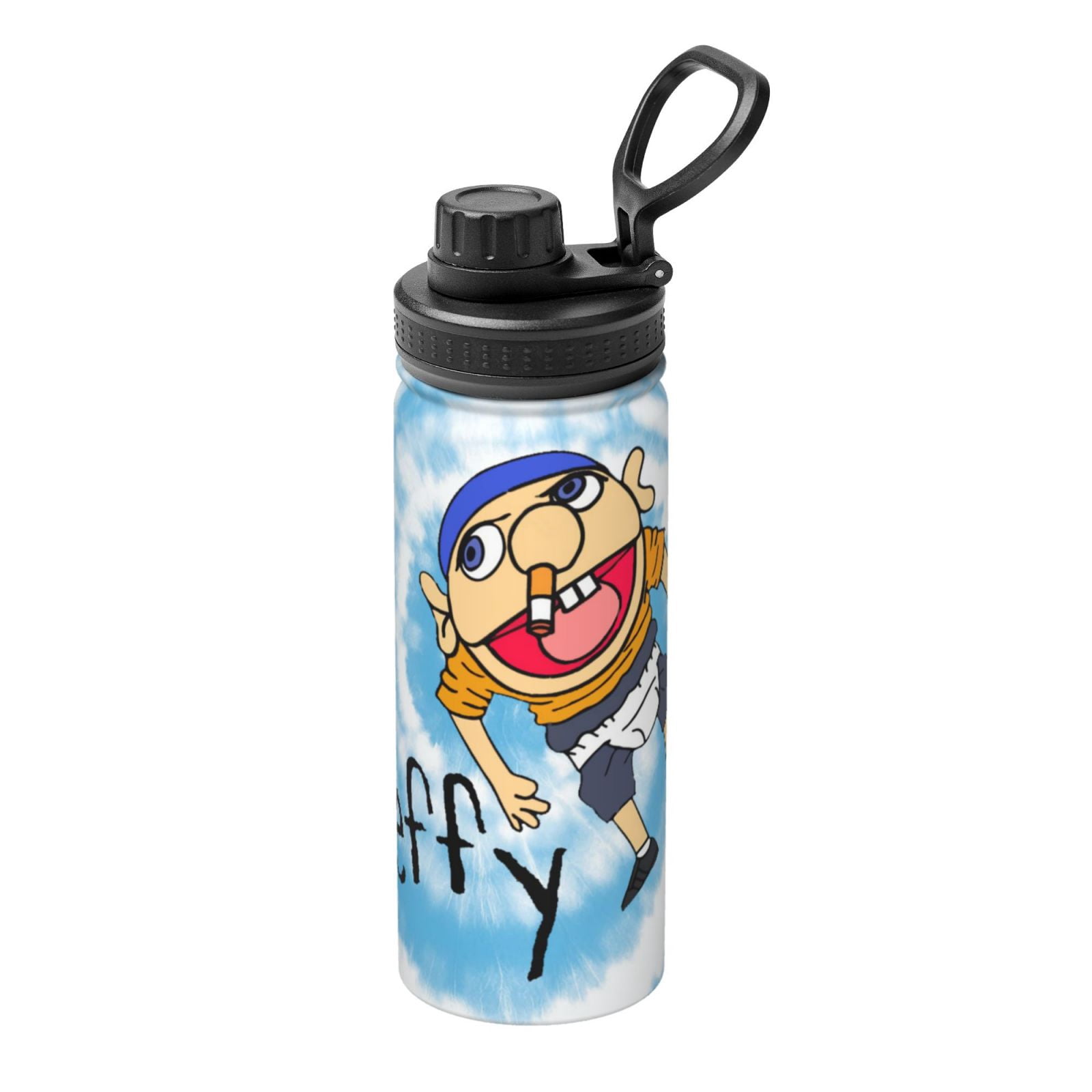 SML Jeffy Puppet Unisex Sports Insulated Water Bottles Kettle Stainless ...