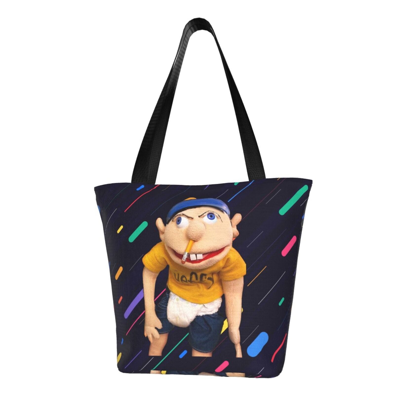 SML Jeffy Puppet Women's Tote Bag Large Capacity Shoulder Handbag For ...