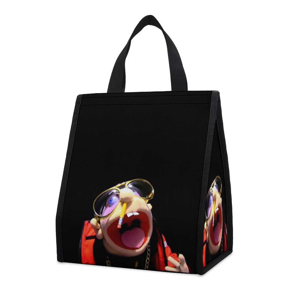 SML Jeffy Rap Folding Insulated Lunch Bag Portable Lunchbag Reusable ...