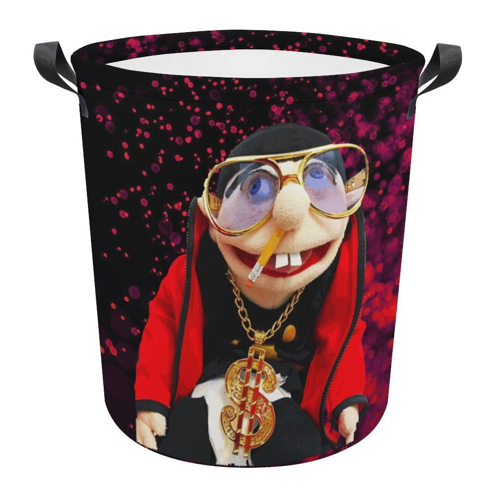 SML Jeffy Rapper Circular Laundry Hamper Foldable Large Storage Baskets ...