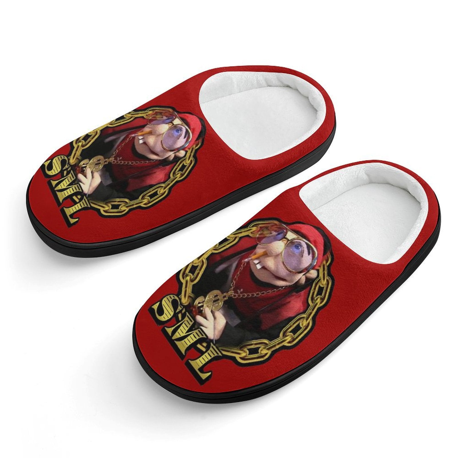 SML Jeffy Rapper Cotton Slippers For Kids Winter Warm Soft Plush ...