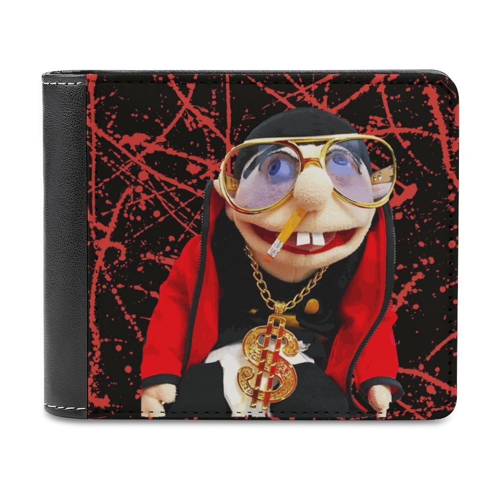 SML Jeffy Rapper PU Leather Wallet With Card Slots Bifold Wallet Money ...