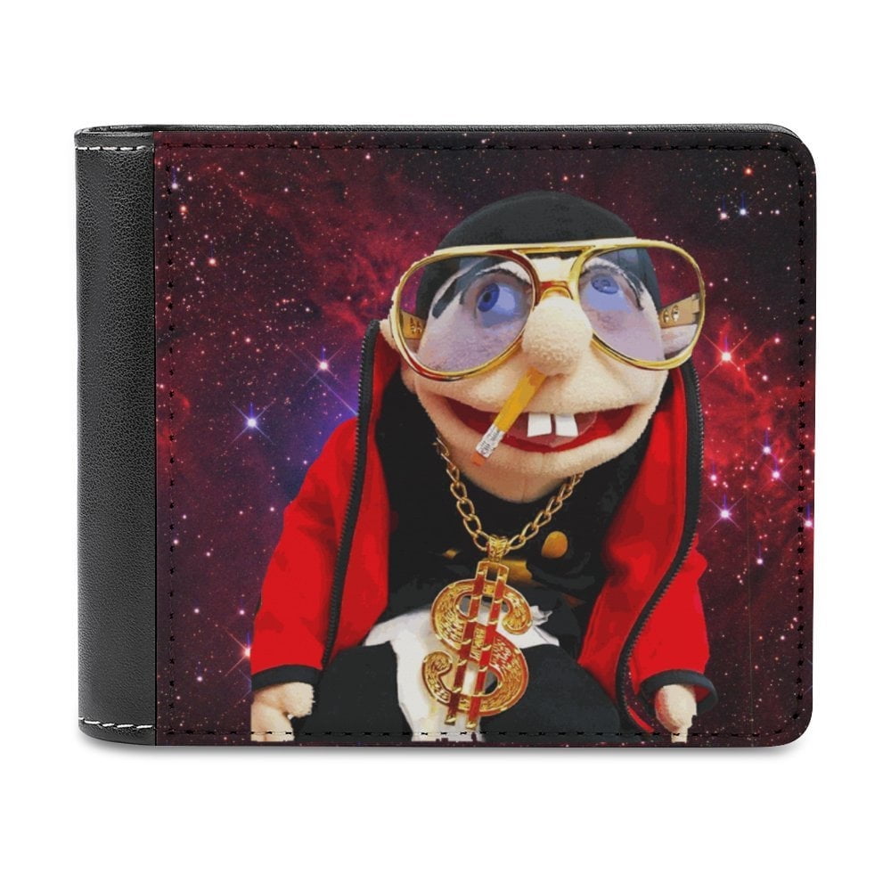 SML Jeffy Rapper PU Leather Wallet With Card Slots Bifold Wallet Money ...