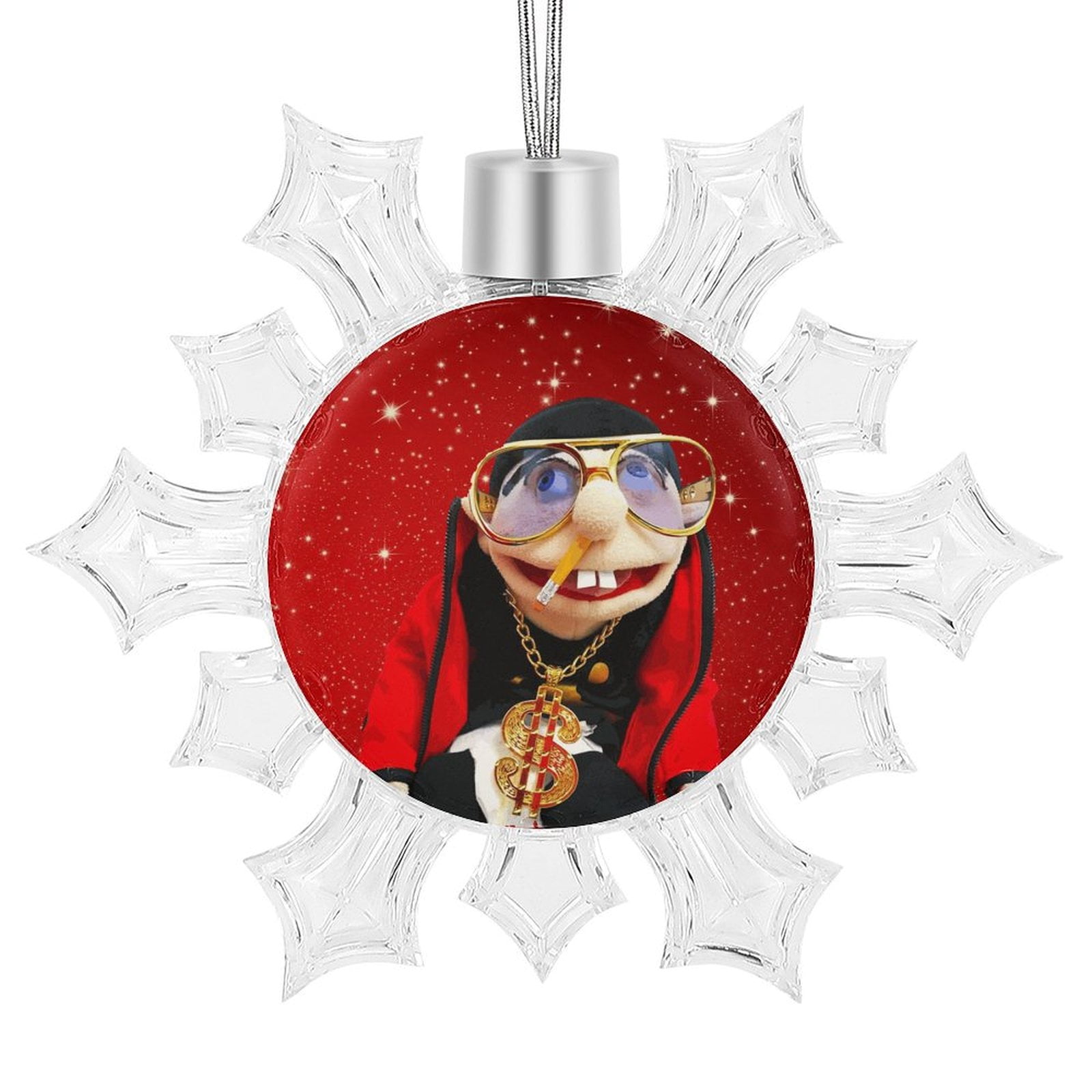 SML Jeffy Rapper Snowflake Shaped Christmas Decorative Pendant ...