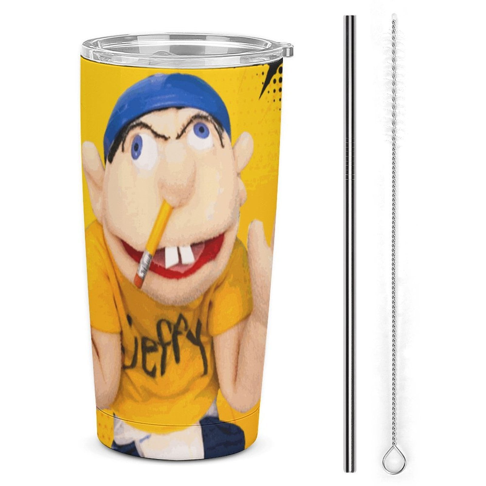SML Jeffy Stainless Steel Car Cup Daily Thermal Vacuum Insulation Mug ...