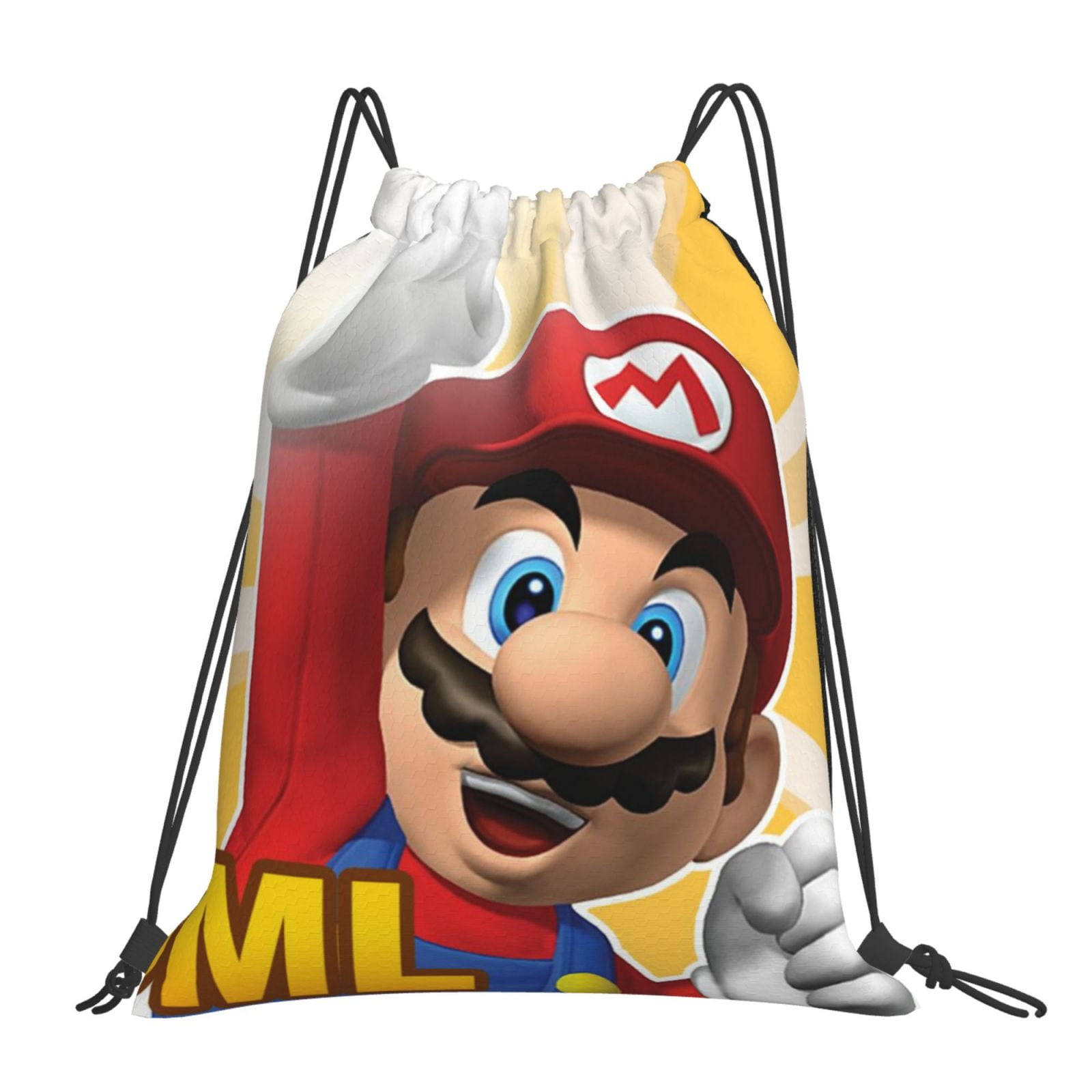 SML Jeffy Super Mario Drawstring Bags Gym Sport String Bag Outdoor ...