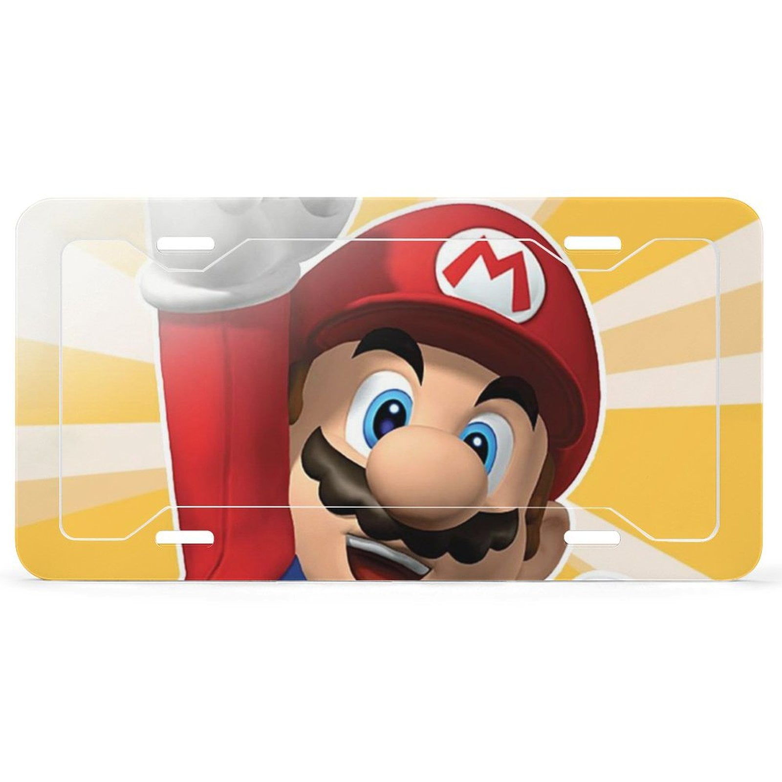 SML Jeffy Super Mario License Plate Covers Frames Aluminum Auto Truck ...