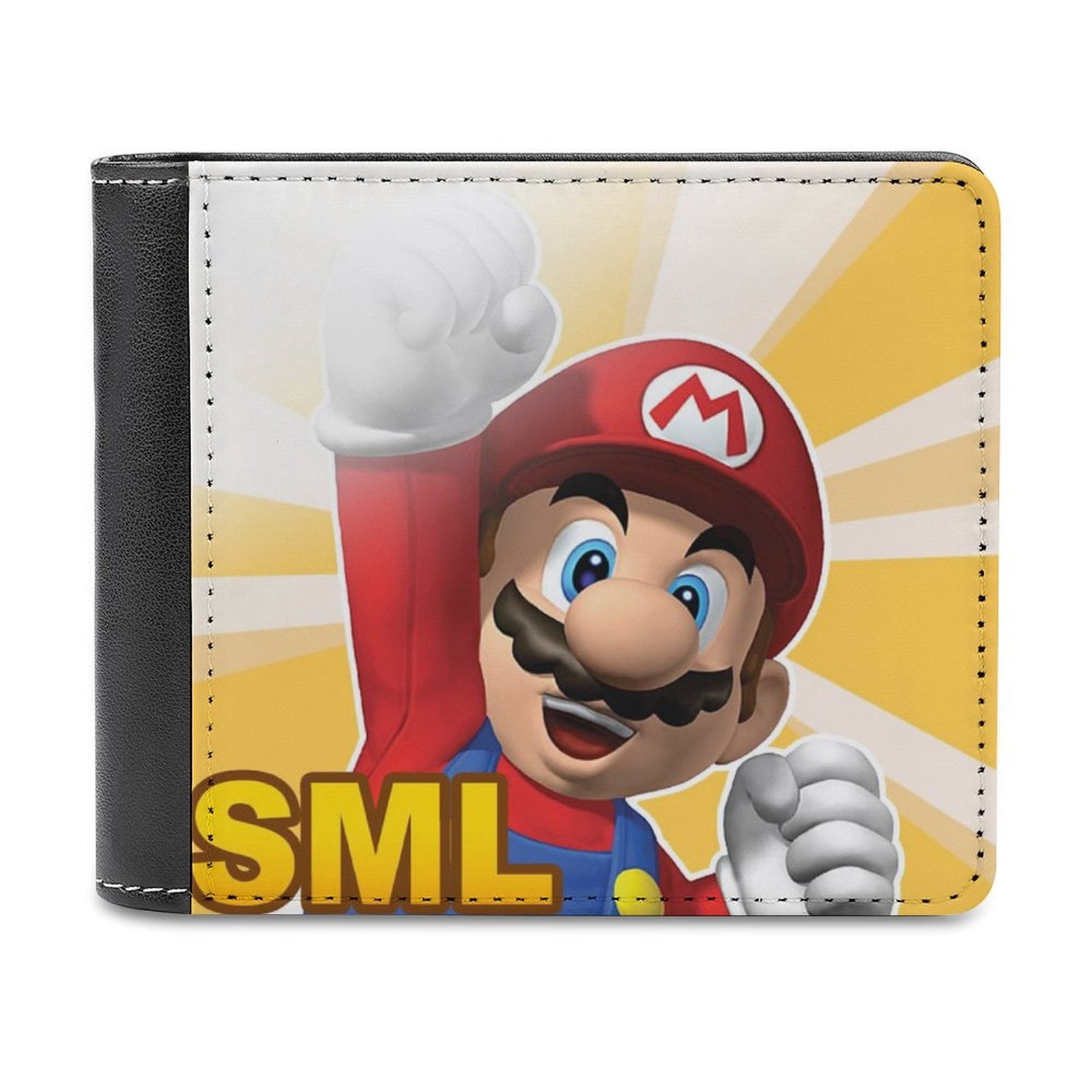 SML Jeffy Super Mario PU Leather Wallet With Card Slots Bifold Wallet ...