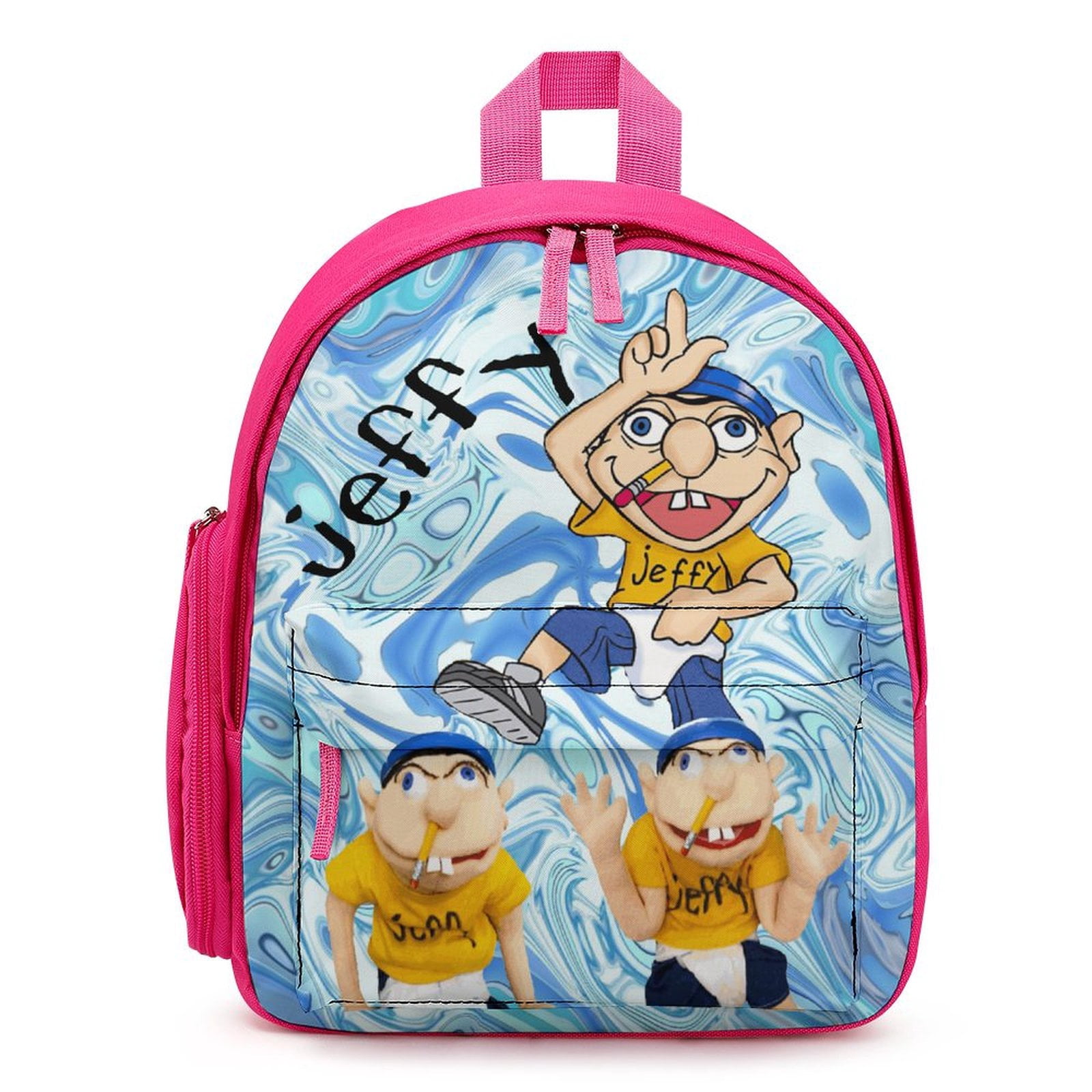 SML Jeffy Symbol Adjustable Daypack Backpack Lightweight Satchel Travel ...