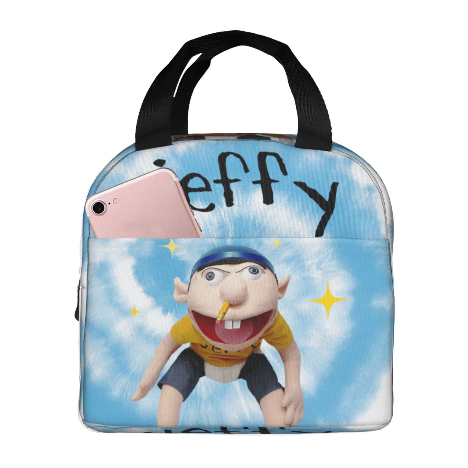 SML Jeffy Symbol Portable Lunch Bag Reusable Lunch Box Insulated ...