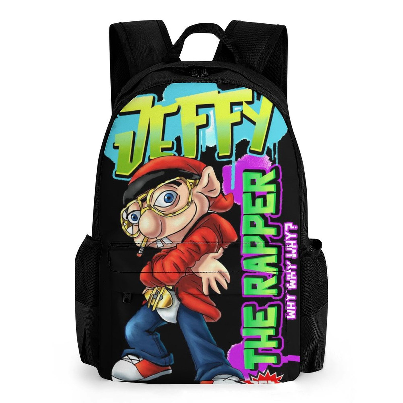 SML Jeffy The Rapper Backpack Laptop Bag Large Capacity Multipurpose ...