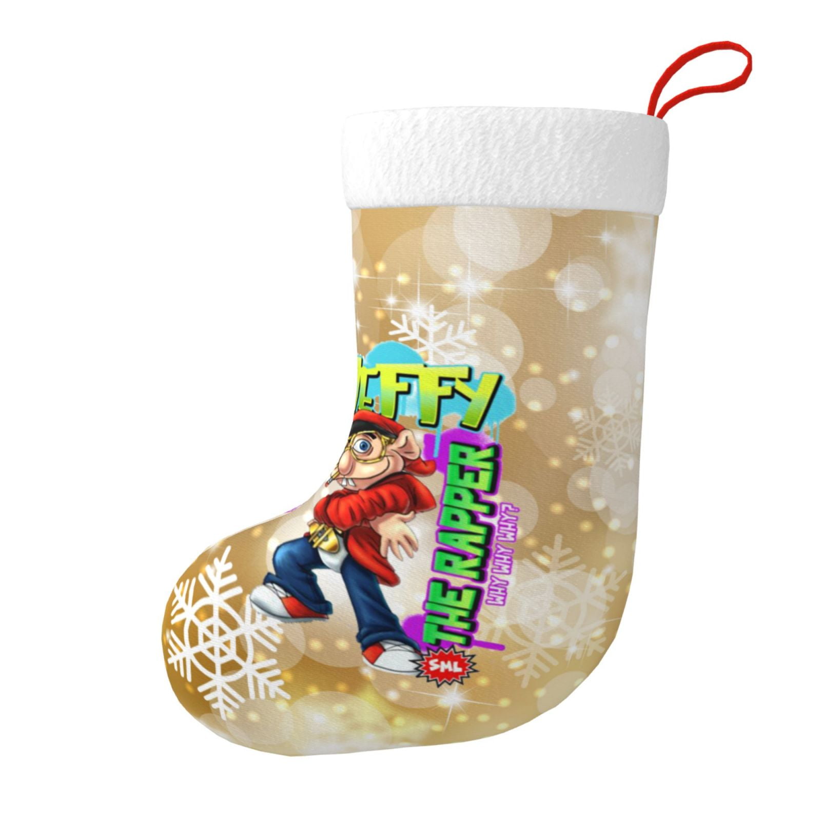 SML Jeffy The Rapper Christmas Stocking Xmas Candy Gift Bag Fireplace ...