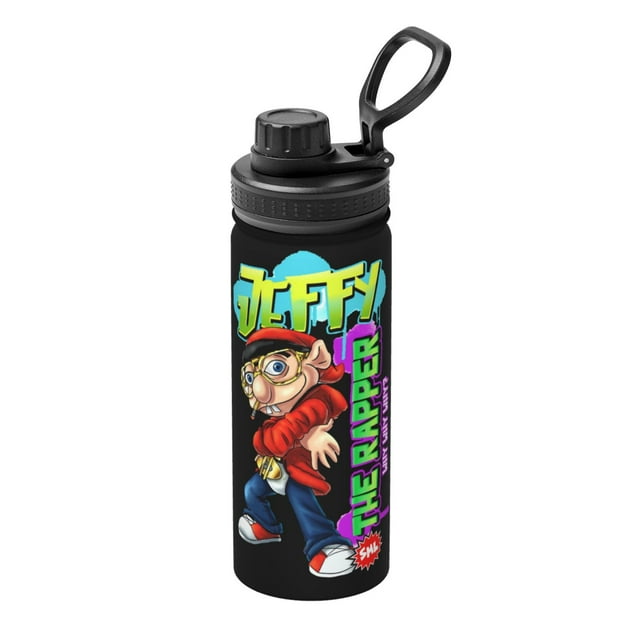 SML Jeffy The Rapper Unisex Sports Insulated Water Bottles Kettle ...