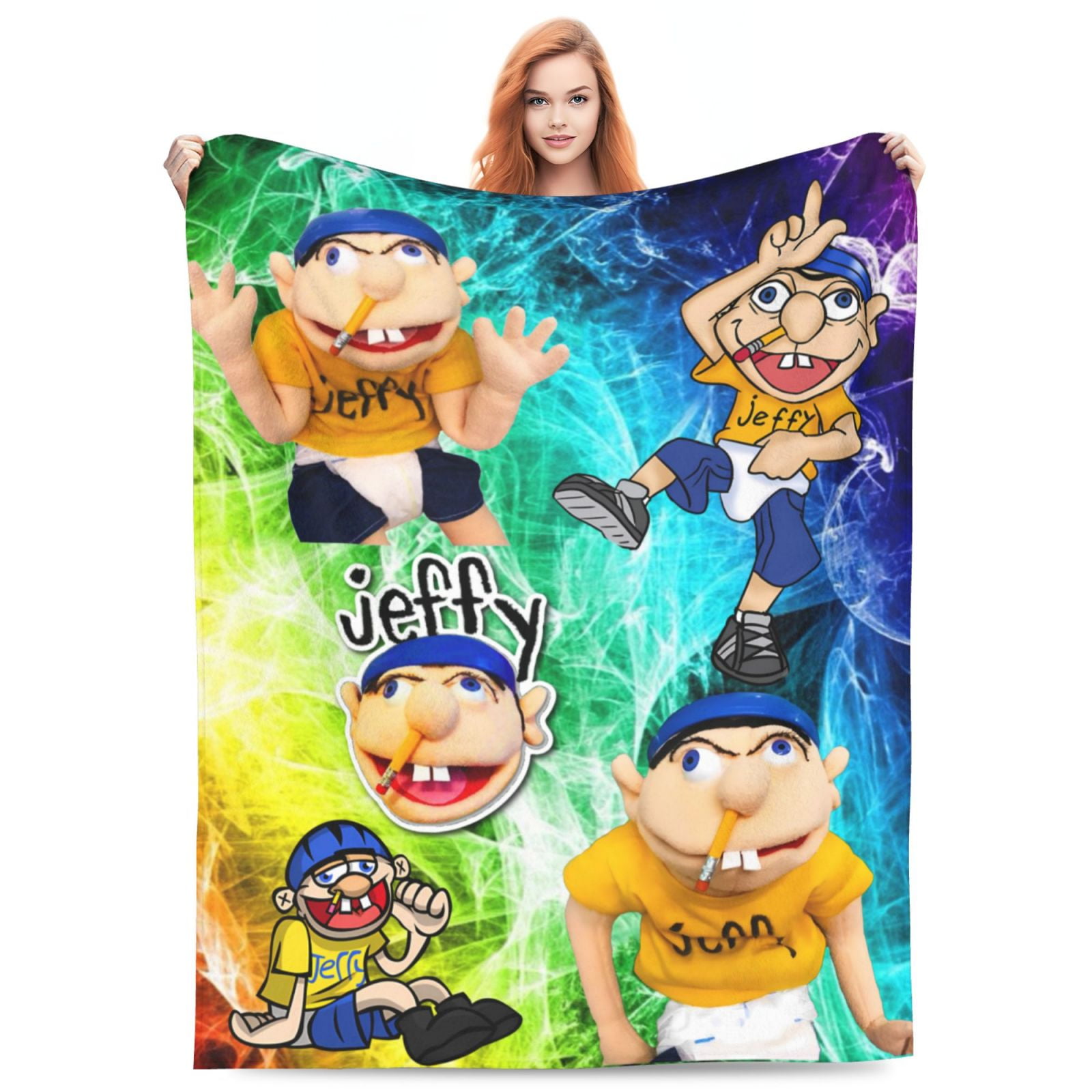 SML Jeffy Throw Blanket Couch Bed Sofa Soft Lightweight Warm Cozy ...