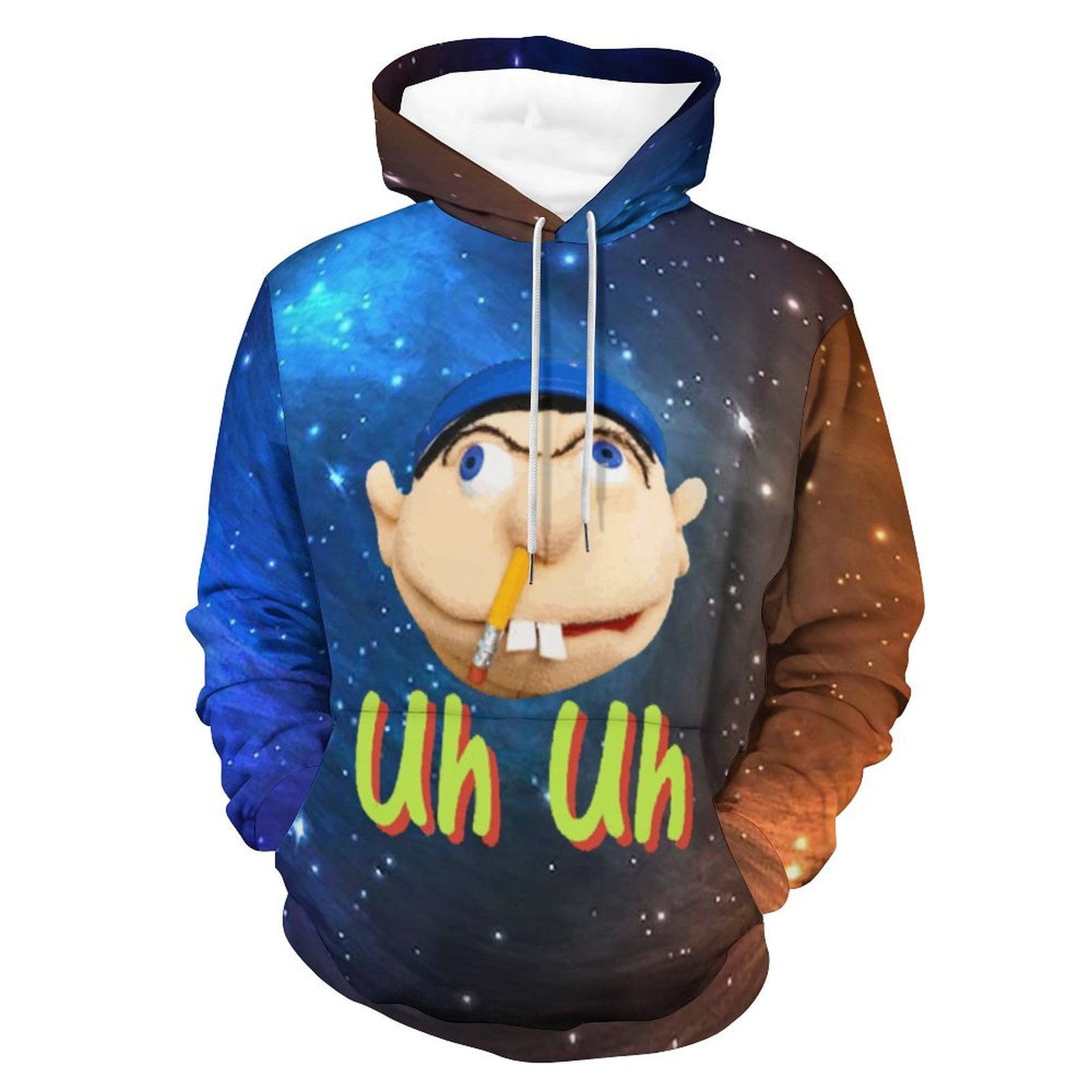 SML Jeffy Uh Unisex Hoodies Sweatshirts Daily Casual Pullover Hooded 3D ...