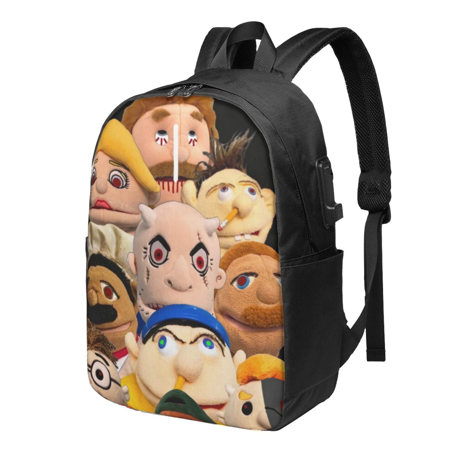 SML Movie Jeffy Characters School Backpack Laptop Bag Unisex Daypack ...