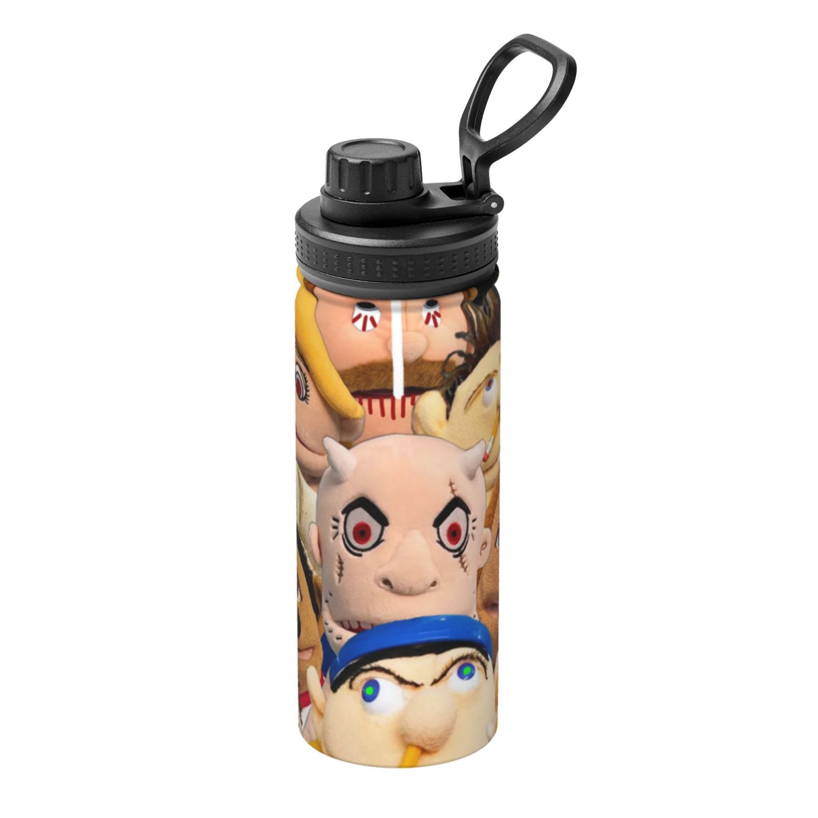 SML Movie Jeffy Characters Unisex Sports Insulated Water Bottles Kettle ...