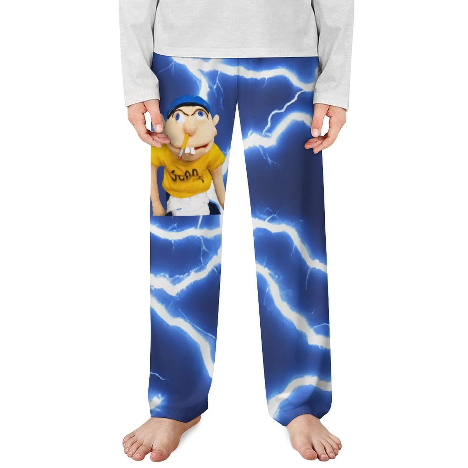 SML Movie Jeffy Comfy Pajamas For Kids Cozy Lounge Straight Leg Home ...