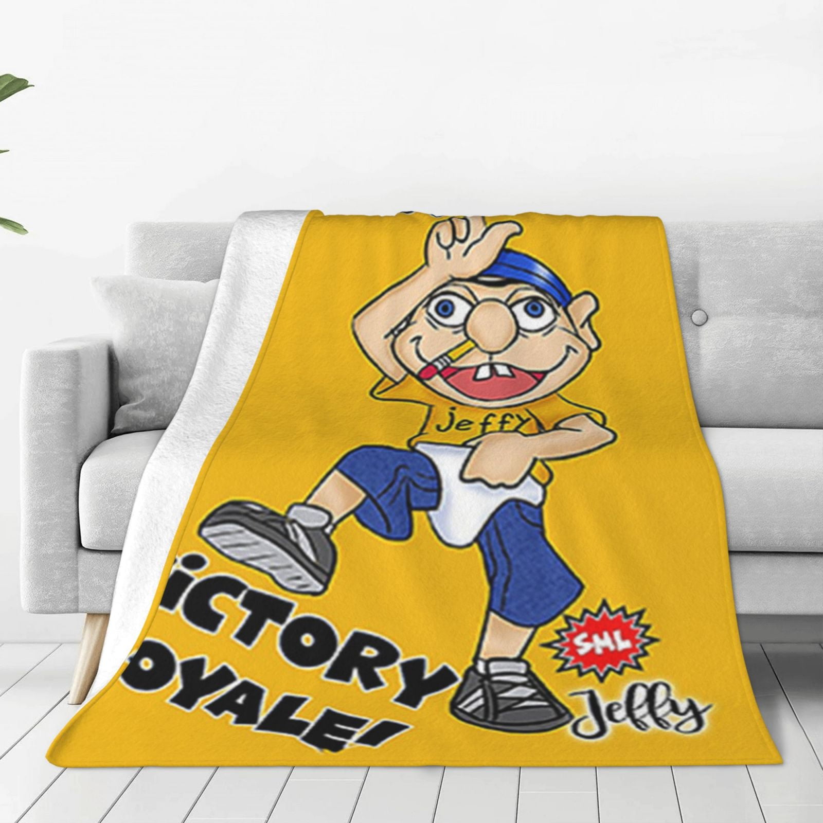 SML Movie Jeffy Flannel Blanket Cozy Ultra-Soft Micro Fleece Throw ...