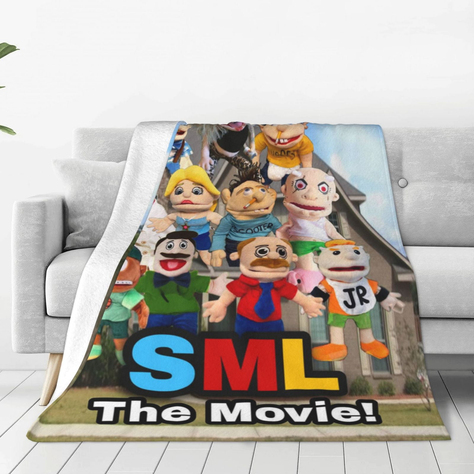 SML Movie Jeffy Flannel Blanket Cozy Ultra-Soft Micro Fleece Throw Blanket 50"x40" For Sofa ...