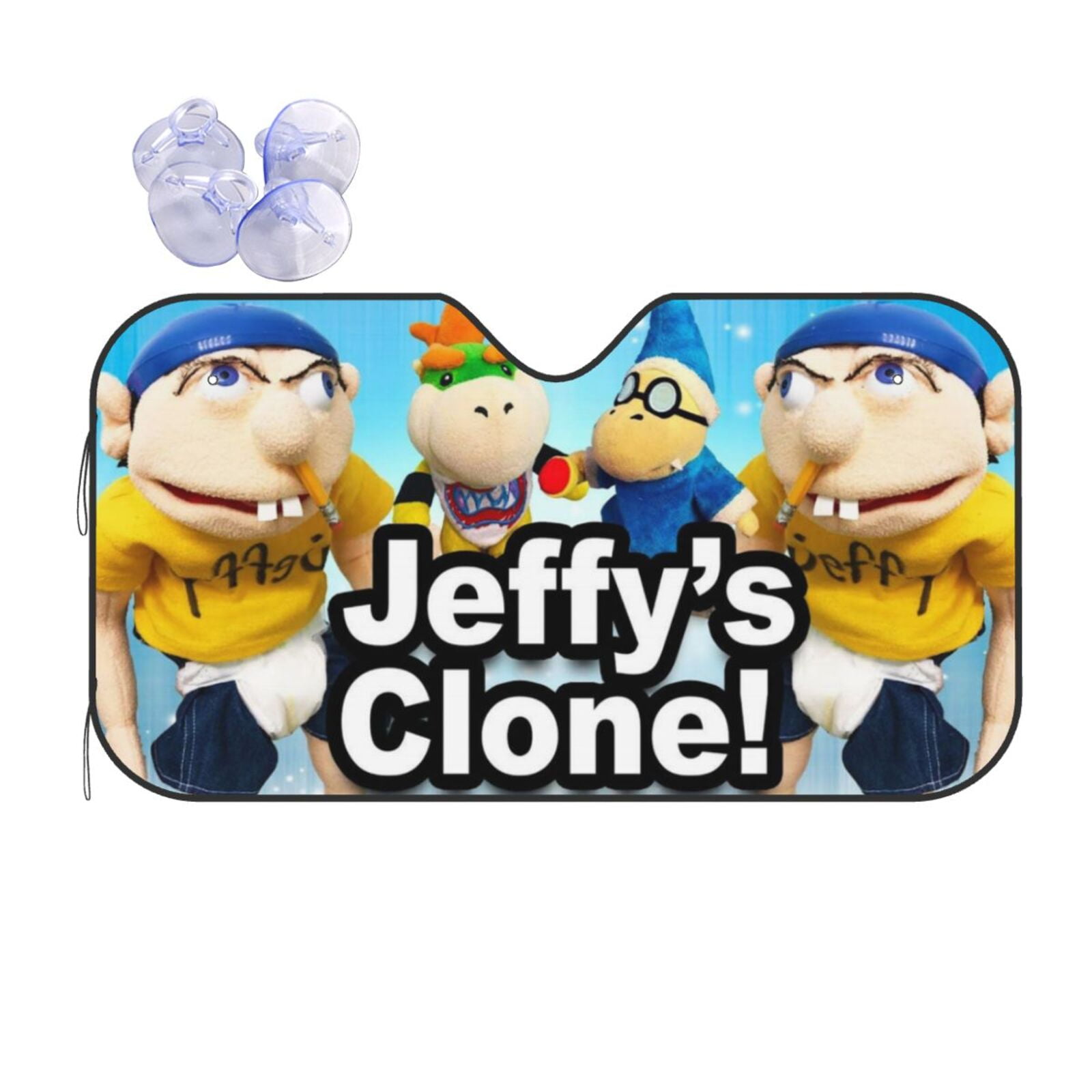 SML Movie Jeffy Game Car Sunshade Automotive Front Window Visor Keep ...