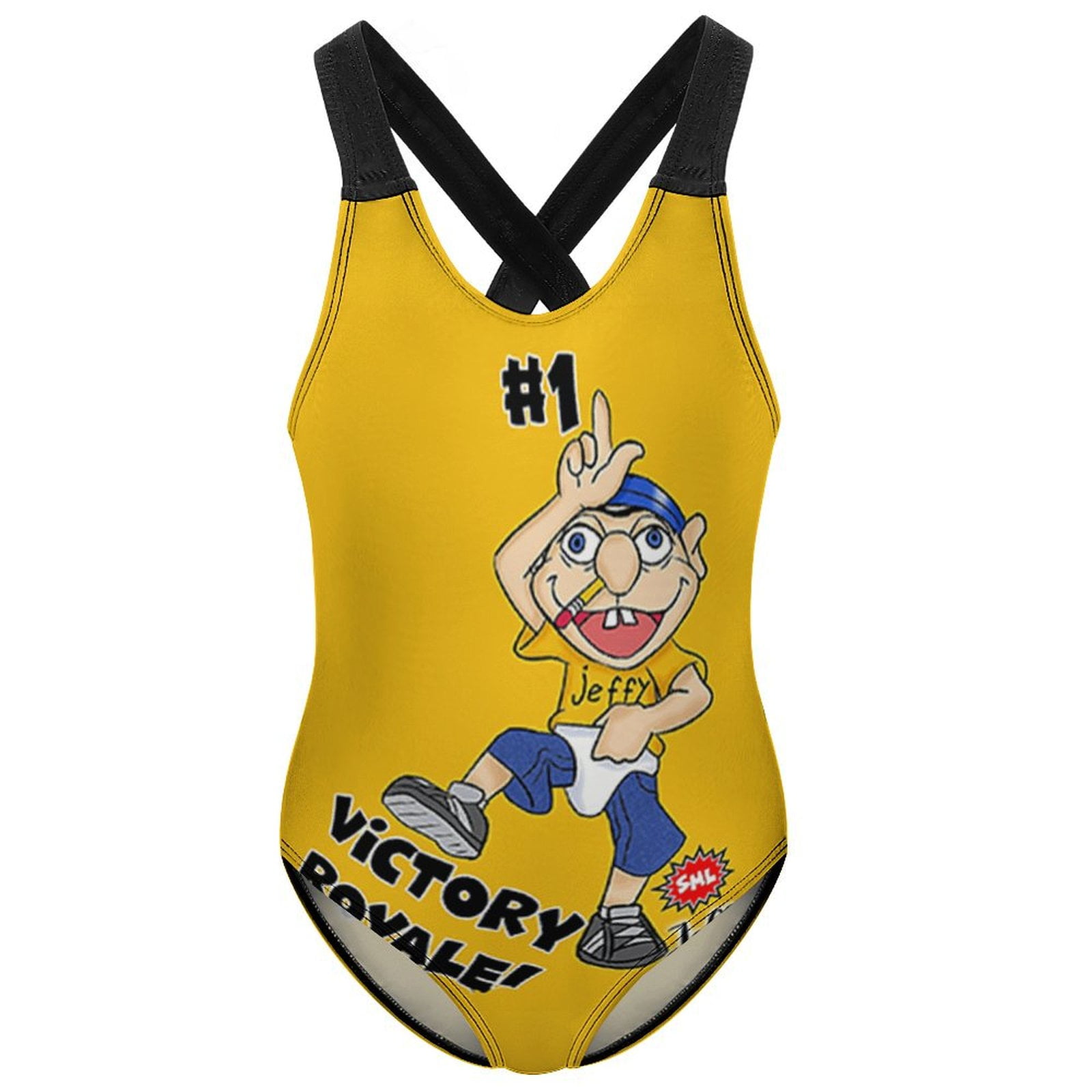 SML Movie Jeffy Girl's One-piece Swimsuit Summer Children's Beach ...