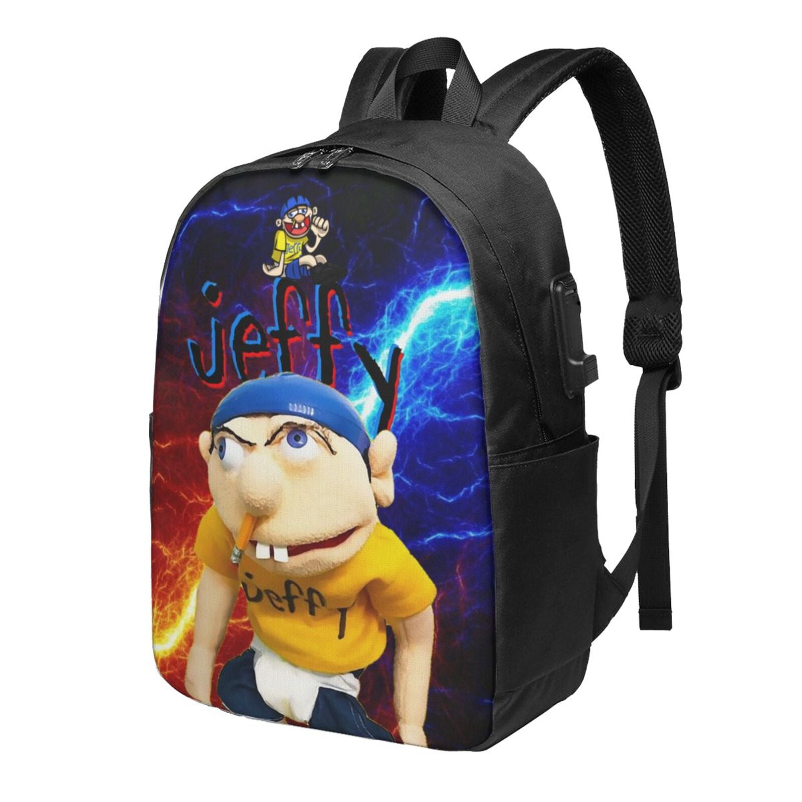 SML jeffy Fashionable Computer School Backpack with USB Port,Travel ...