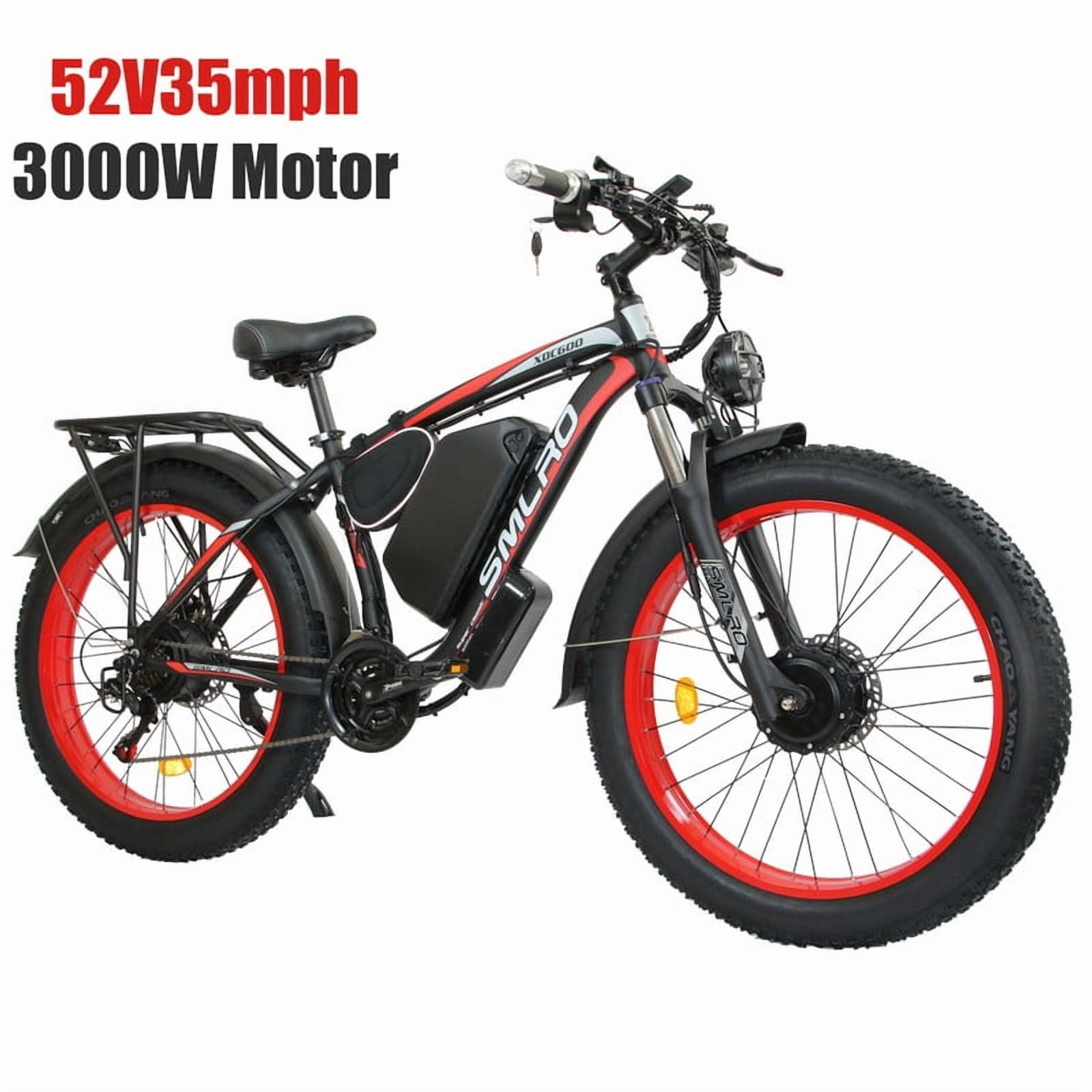 SMLRO Ebike 3000W Dual Motor For Adult,52V30Ah Battery Electric Bike ...