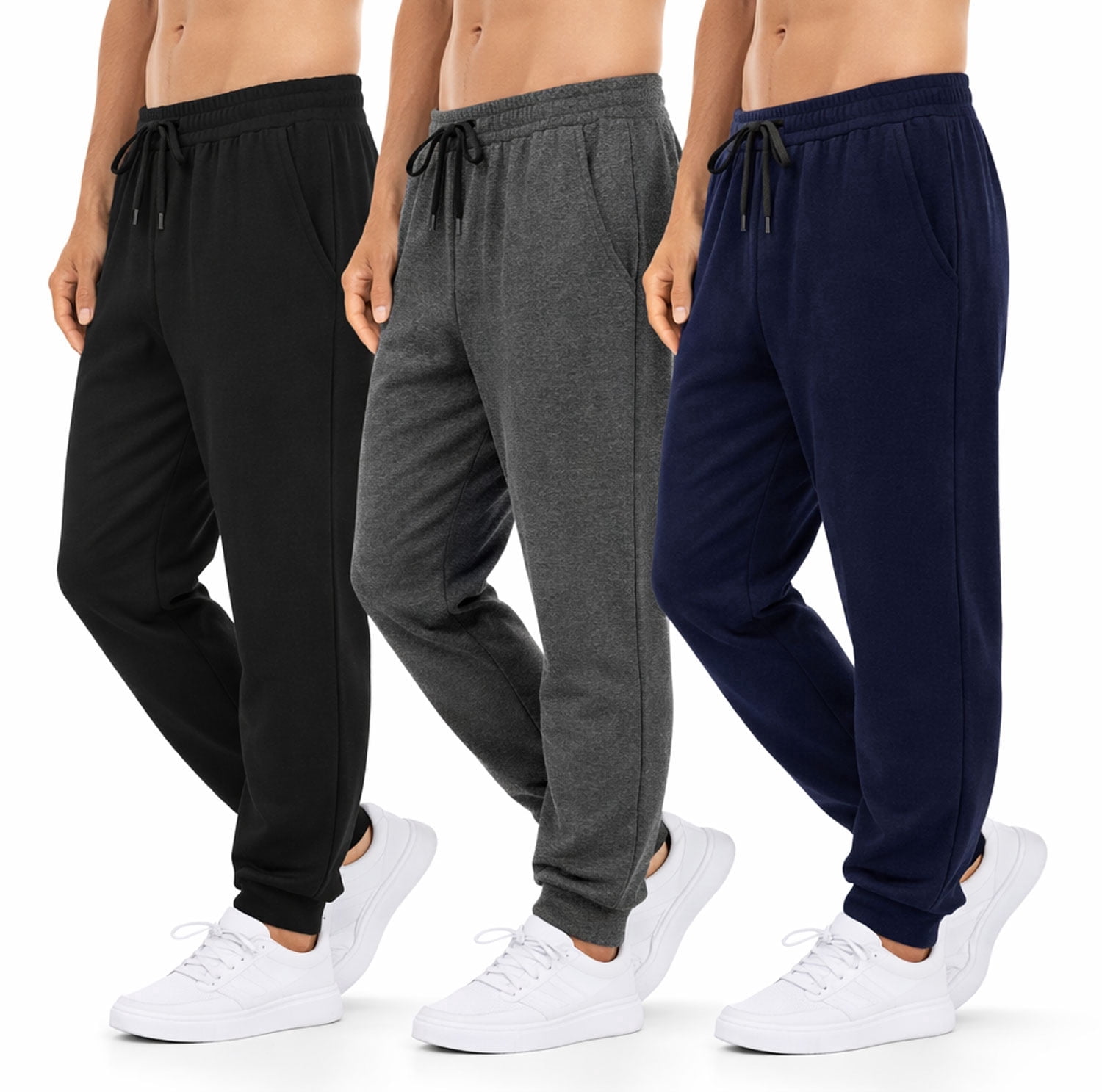SMNDY Men's Jogger Sweatpants, Quick Dry, Stretchy, Versatile, with ...