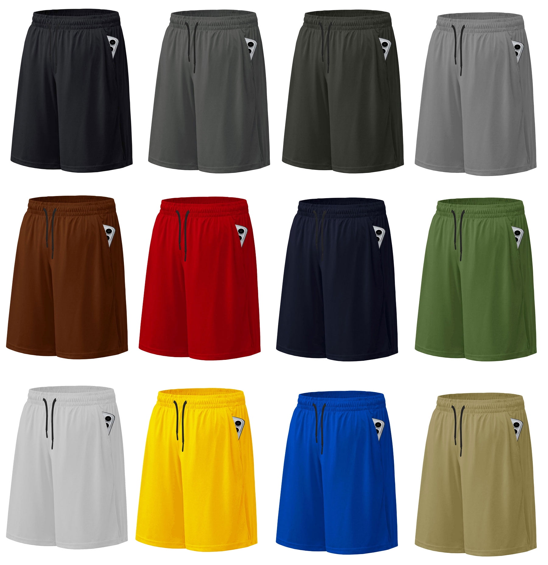 SMNDY Men's Athletic Shorts Mesh Workout Gym Activewear Basketball ...