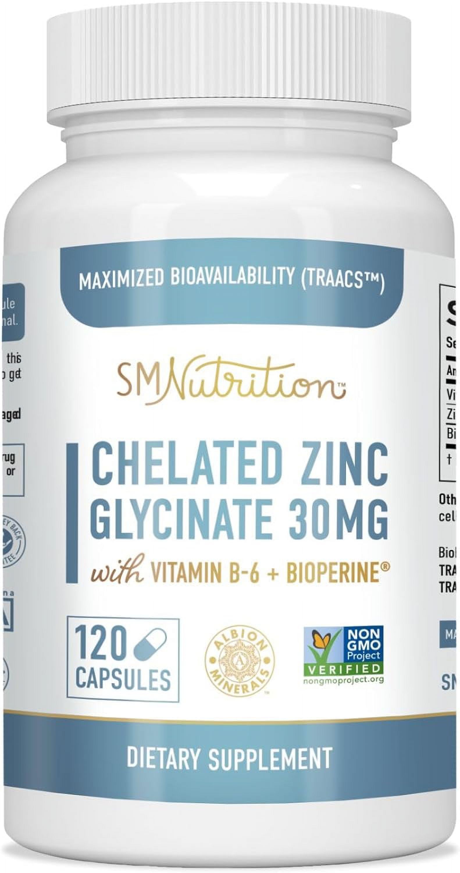 Chelated Zinc Supplement 100mg | 250 Tablets | Vegetarian Formula | by ...
