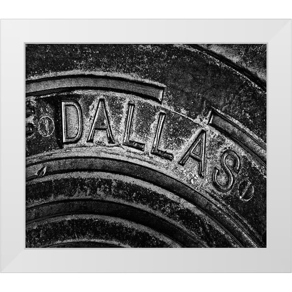SMO 13x12 White Modern Wood Framed Museum Art Print Titled - Dallas ...