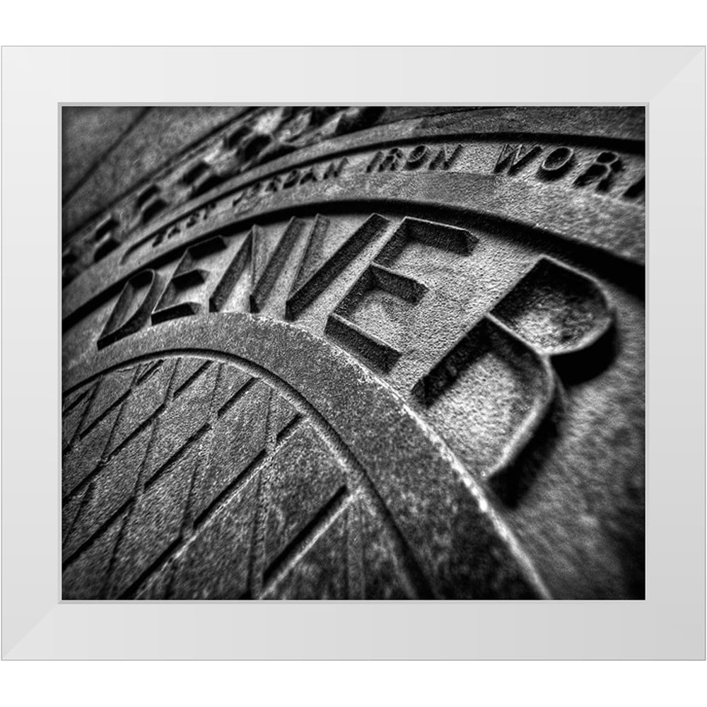 SMO 13x12 White Modern Wood Framed Museum Art Print Titled - Denver ...