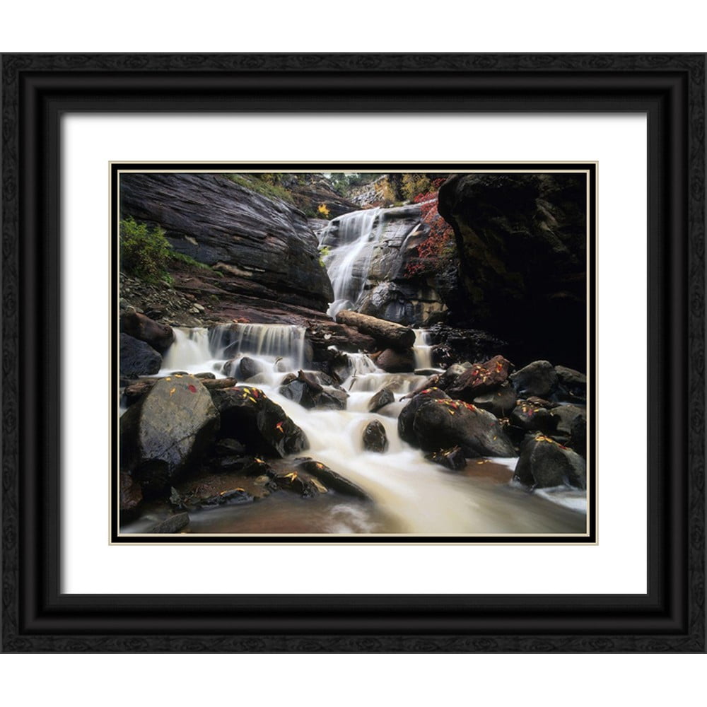 SMO 14x12 Black Ornate Wood Framed with Double Matting Museum Art Print ...