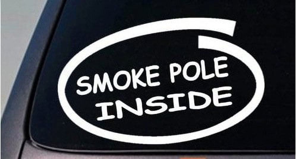 SMOKE POLE INSIDE 6" STICKER DEER HUNTING POWDER HORN BLACK POWDER ...