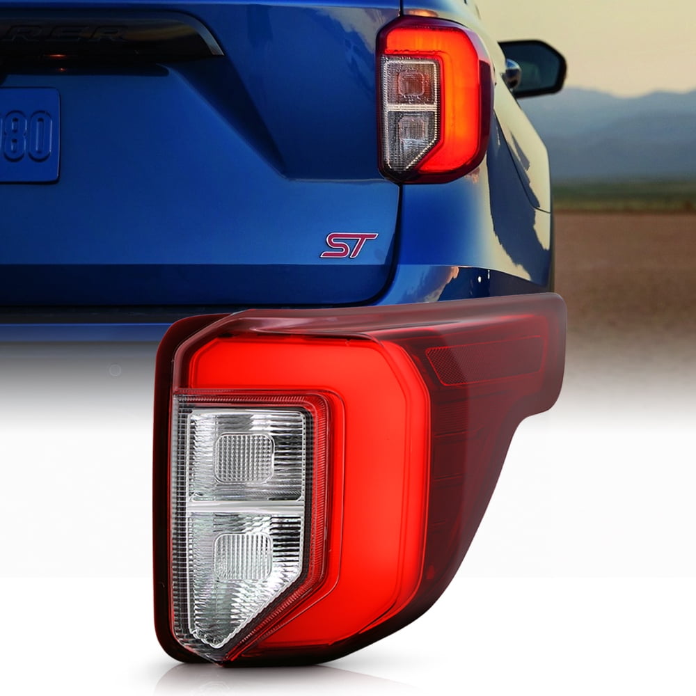 [SMOKE RED LED Tail Light] For 2020-2023 Ford Explorer ST / ST Line ...