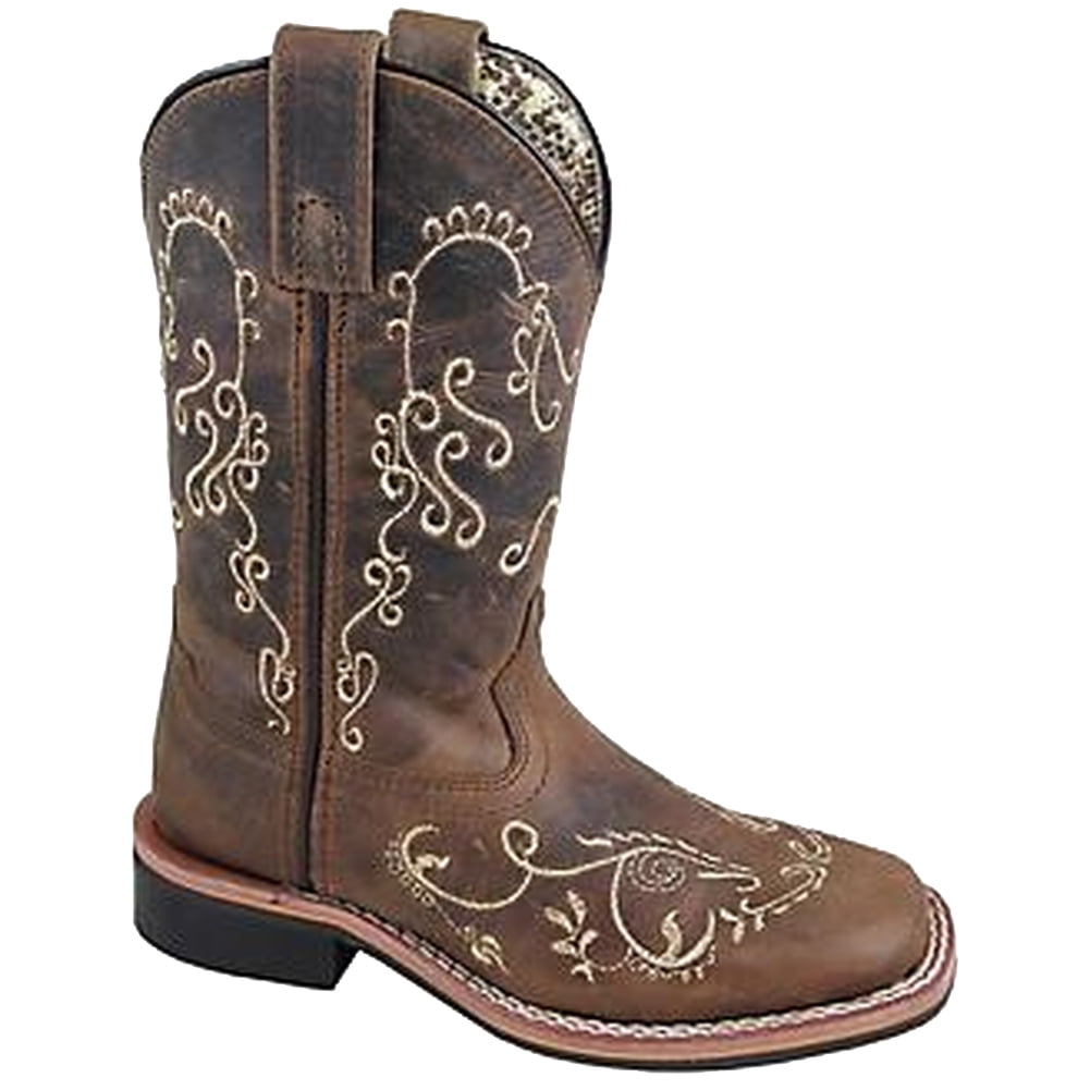 SMOKY MOUNTAIN BOOTS Girls' Marilyn Western Boots, Color: Brown Waxed ...