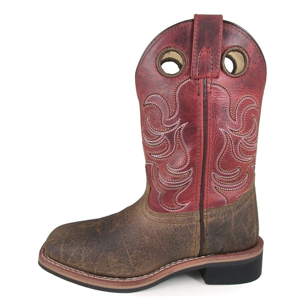 SMOKY MOUNTAIN BOOTS Kids' Unisex Jesse Western Boots, Color: Brown ...