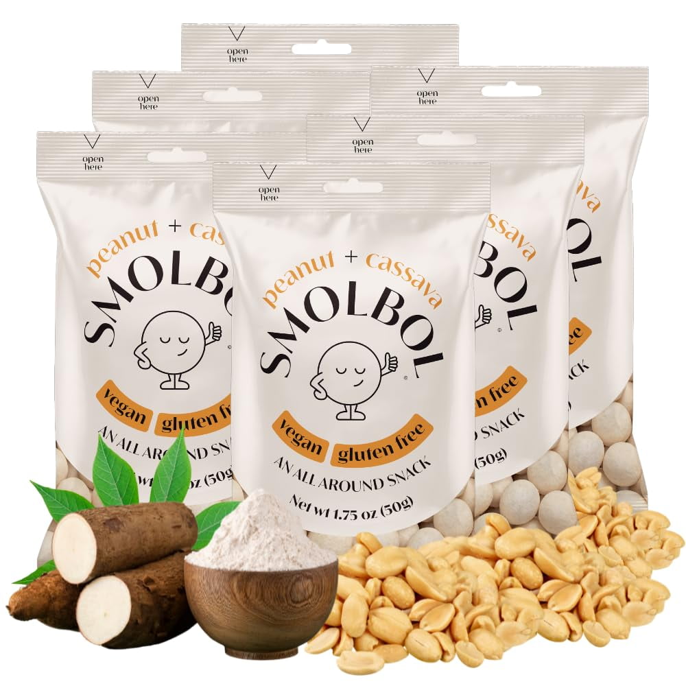 SMOLBOL Crunchy Peanuts | BDF32 Individual Packs | Roasted | Light ...