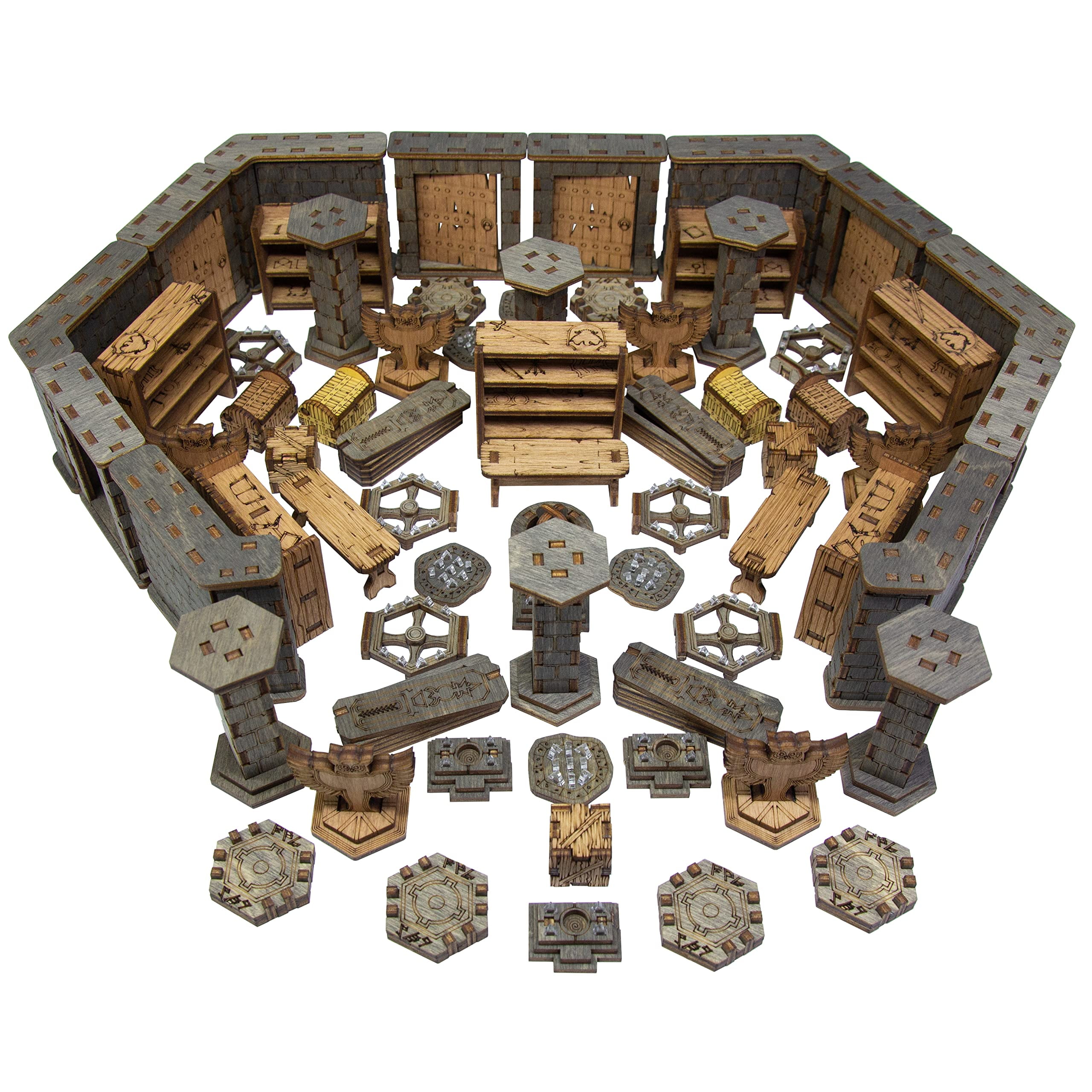 SMONEX Terrain Pack 67 MMF7 pcs - Token Set Compatible with Gloomhaven ...